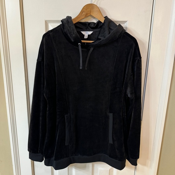 Time and Tru | Tops | Nwt Time And Tru Cord Velour Hoodie Sweatshirt ...